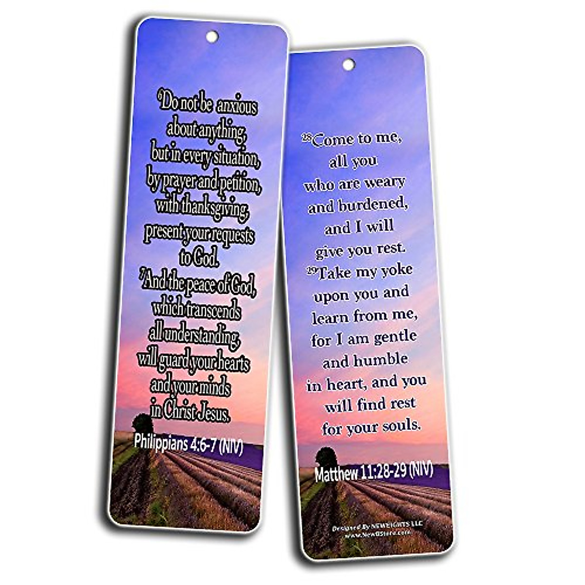 Bible Verses Bookmarks (12-Pack) - Bible Verses to Release Stress and Anxiety - Inspirational Religious Scriptures Prayer Cards - Best Encouragement Gifts for Men Women Teens Kids - Church Supplies