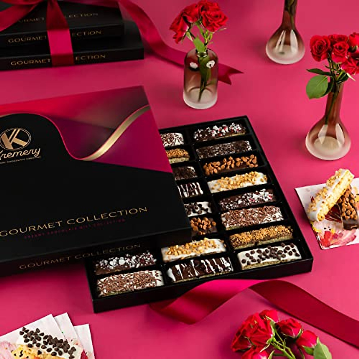 Chocolate Covered Biscotti Cookies Gift Basket (24 Count) Assorted Sweet Treats Candy Toppings, Easter Arrangement Platter Gourmet Bakery Dessert Box, Birthday Care Package, Kosher Parve Food USA Made