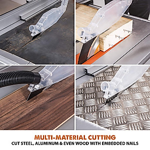 Evolution Power Tools RAGE 5-S Table Saw Multi-Material Cutting, Cuts Wood, Plastic, Metal & More, TCT Blade Included 10"