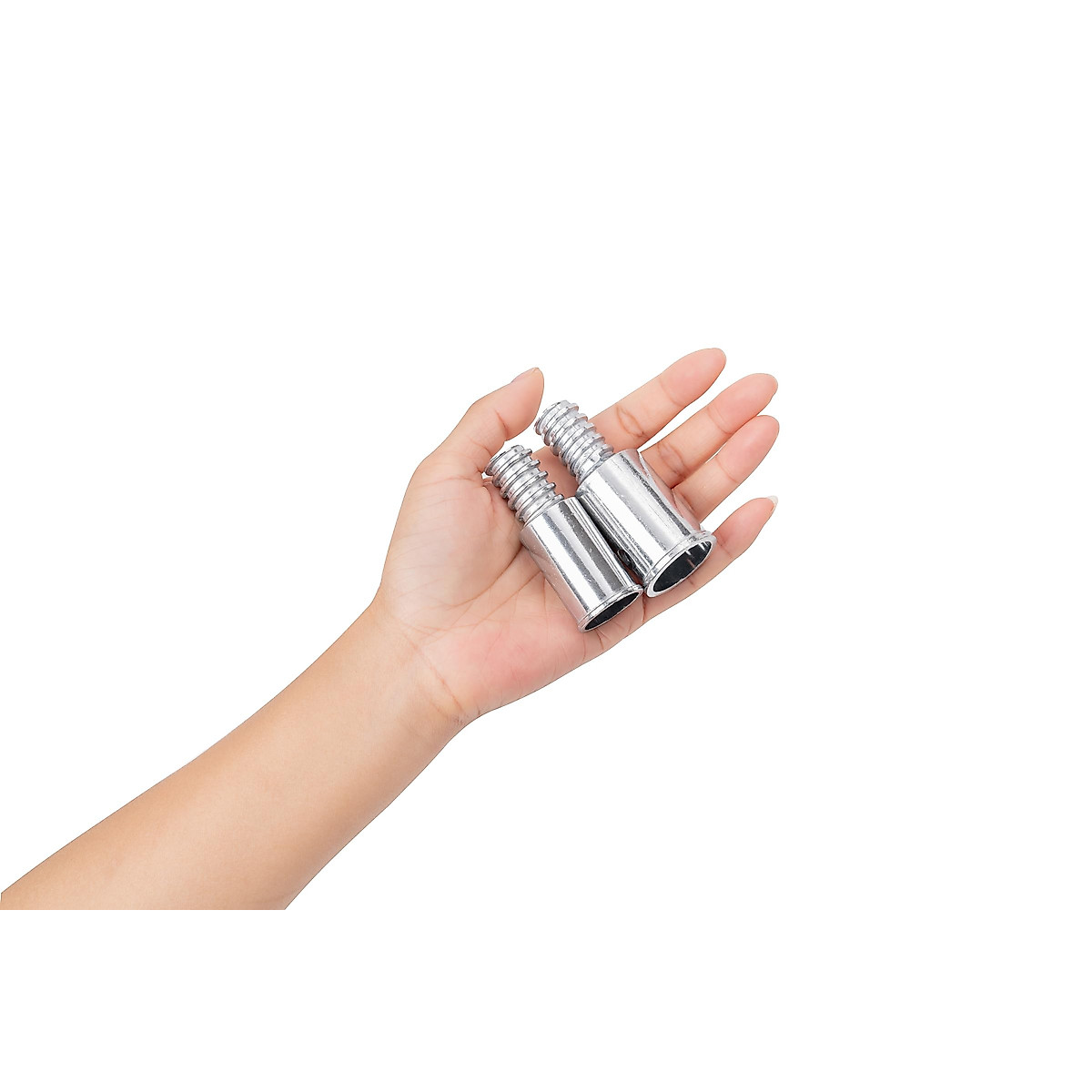 Threaded Tips Replacement for Extension Poles Repairing, Push Broom Handle Threaded End (1 in & 3/4 in)