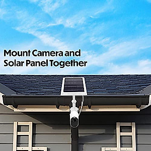 Wasserstein 2-in-1 Universal Pole Mount for Camera & Solar Panel Compatible with Wyze, Blink, Ring, Arlo, Eufy Camera (White) - Mount Only, Solar Panel and Camera Not Included