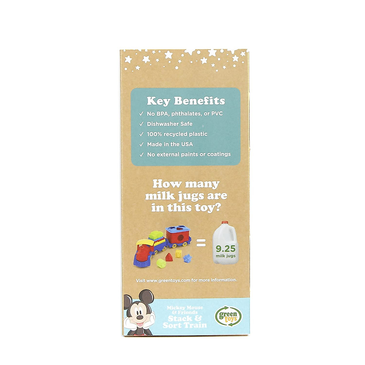 Green Toys Mickey Mouse & Friends Stack & Sort Train