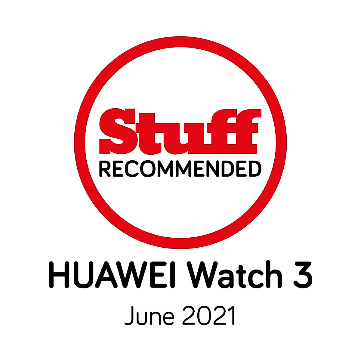 HUAWEI Watch 3 | Connected GPS Smartwatch with Sp02 and All-Day Health Monitoring | 14 Days Battery Life - Black Fluoroelastomer Strap