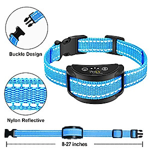 PetJoy Barking Collar for Dogs, Bark Collar with Beep & Shock, Bark Collar Automatic, Anti Barking Shock Collar for Small Medium Large Dogs
