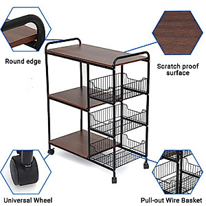 JYDQM Cart Storage Rack Kitchen Trolley Rack Shared Bathroom Storage Rack