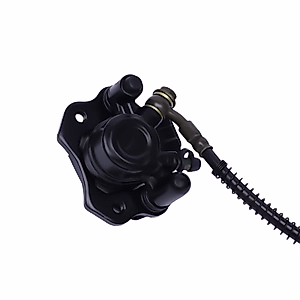 Front Steering 4 Stud Wheel Hub Disc Brake Assembly, ATV Front Wheel Hub+ Steering Knuckle Spindle+Brake Caliper+ 2 pcs Disc Rotor For 125cc 150cc 200cc 250cc ATV Go kart Quad Dirt Bike