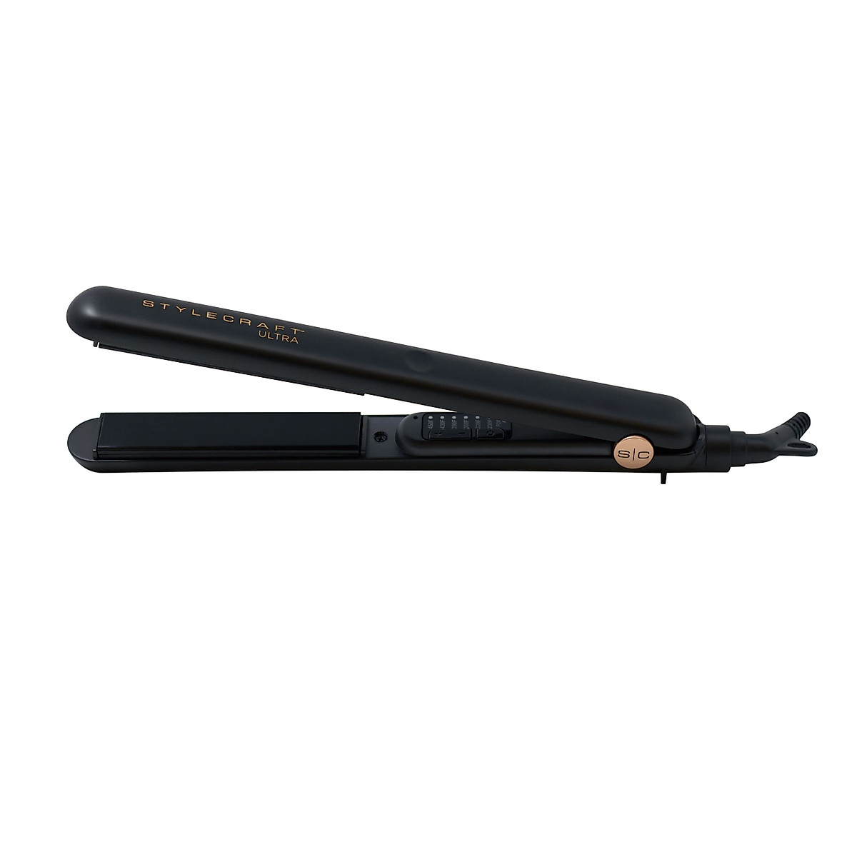 Stylecraft Professional Ultra Straightening Iron, Black, 1"