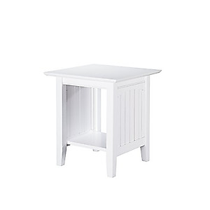 AFI Nantucket Chair Side, End Table (20" x 20"), White