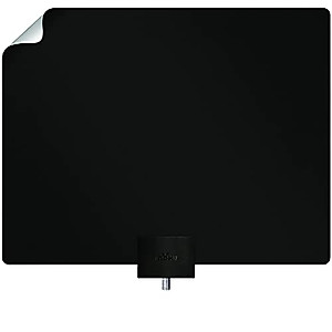 Mohu Leaf 30 Indoor TV Antenna, 40 Mile-Range, UHF/VHF Multi-directional, Original Paper-Thin, 10 ft. Detachable Coaxial Cable, Reversible, Paintable, 4K-Ready HDTV, MH-110583