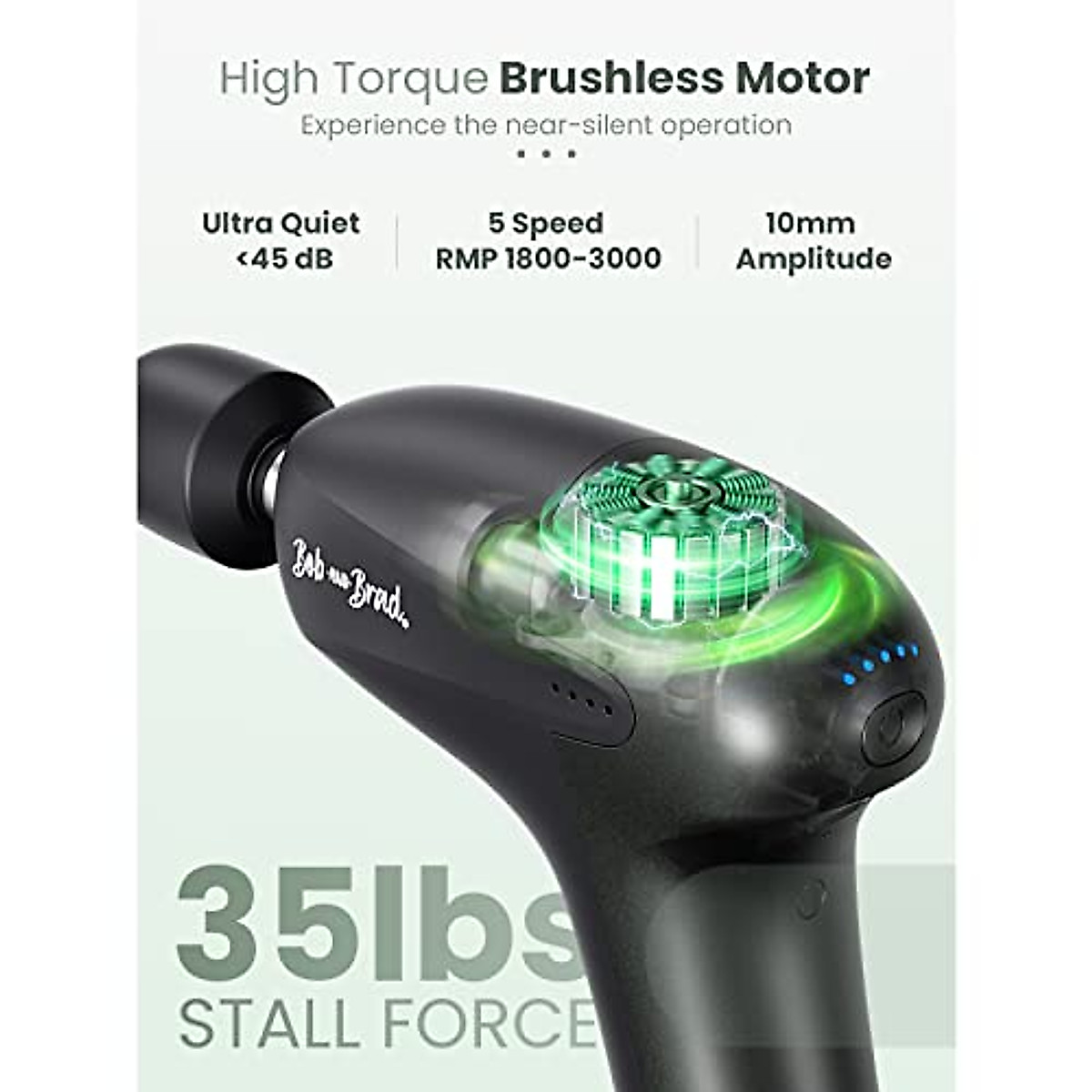 BOB AND BRAD Massage Gun, UNI Mini Massage Gun Deep Tissue Muscle Massage Gun, Upgrade 10mm Amplitude Portable Percussion Massage Gun, Massagers Gun Handheld Deep Tissue Mini Travel Massage Gun