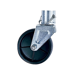 Bulldog 500245 Black Universal 6" Trailer Jack Poly Wheel Caster with Pin (1200 lbs. Capacity)