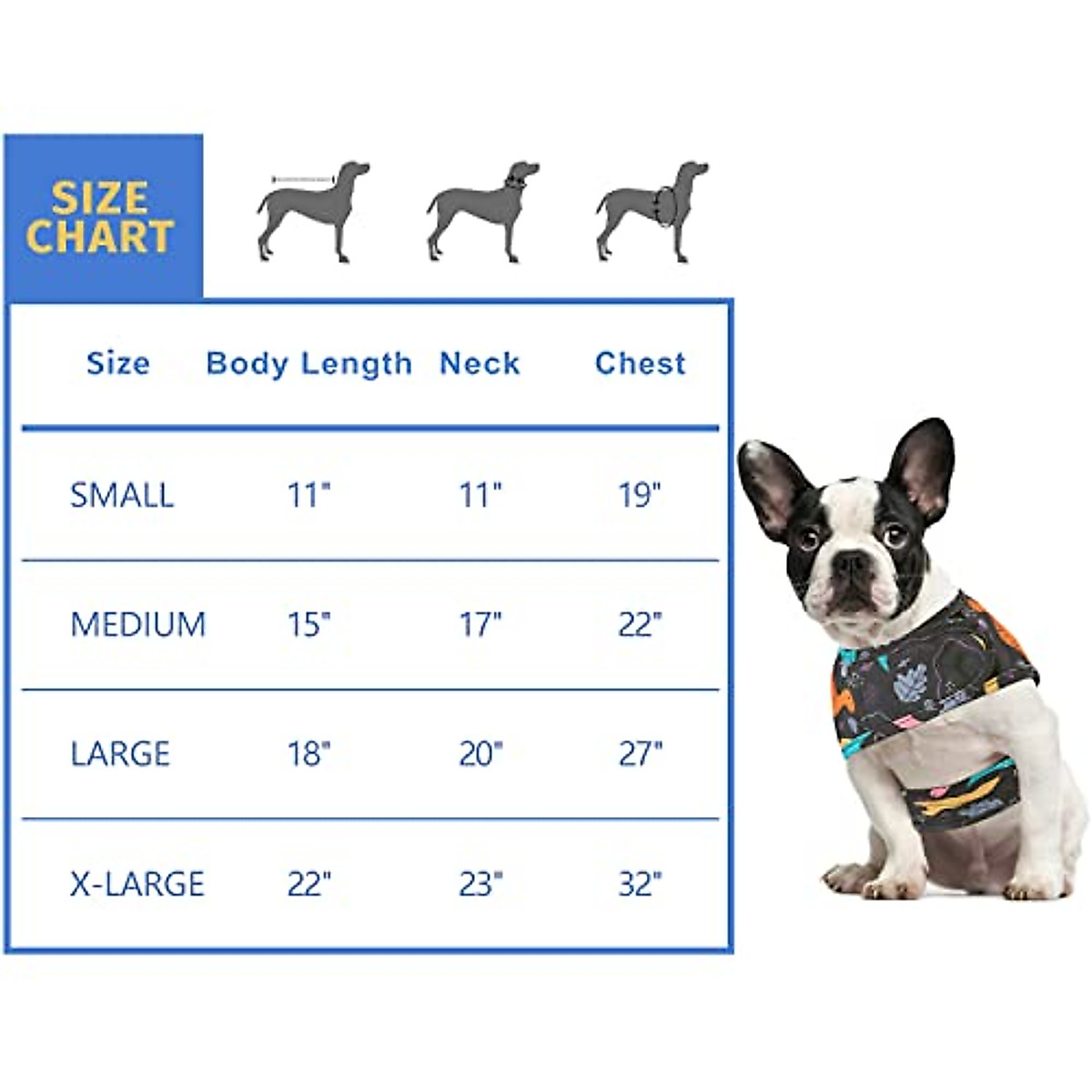 HDE Canvas Dog Vest Waterproof Jacket Cold Weather Coats for S-XL Dogs Dinosaurs - M