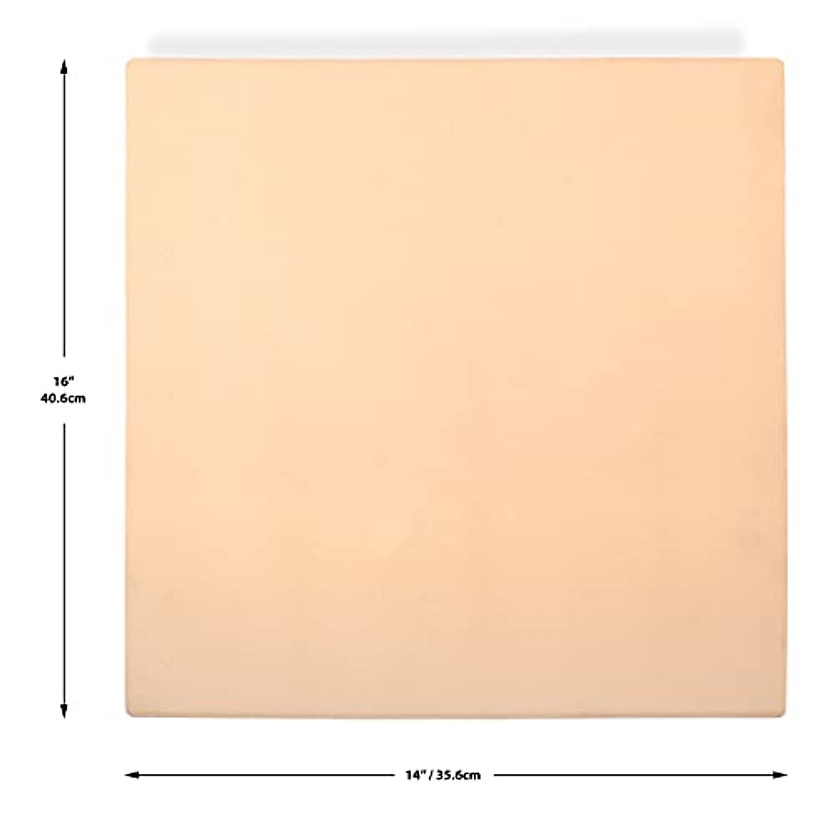 BULIKOR Pizza Stone Cordierite - 14" x 16" Rectangular Stone - For Baking Pizza, Bread, Cakes - Used in Oven, Charcoal or Electric Grills - Complete with a Stainless Steel Pizza Cutter and Server