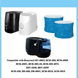 Lxiyu Humidifier Filter Replacement Wicking Filters Compatible with Honeywell HC-888, HC-888N, Filter C (6 Pack)
