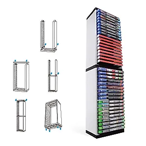 YICHUMY Game Disc Storage Tower for PS5,Game Disk Holder Rack Compatible with Xbox Series X/PS4