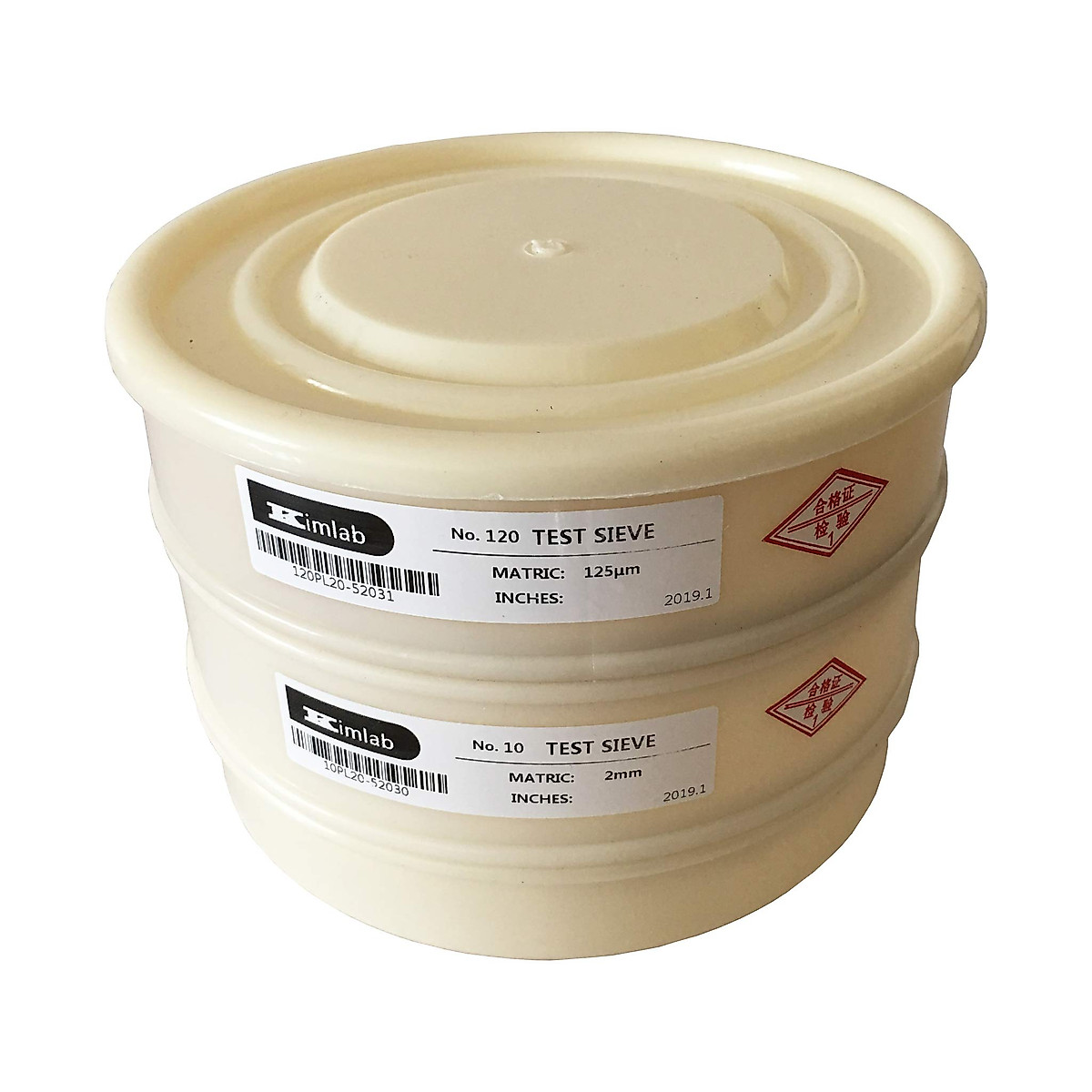 KimLab PL20 Test Sieve #80 / 200μm Mesh Size,Nylon Mesh Cloth, Plastic Frame,20cm Diameter