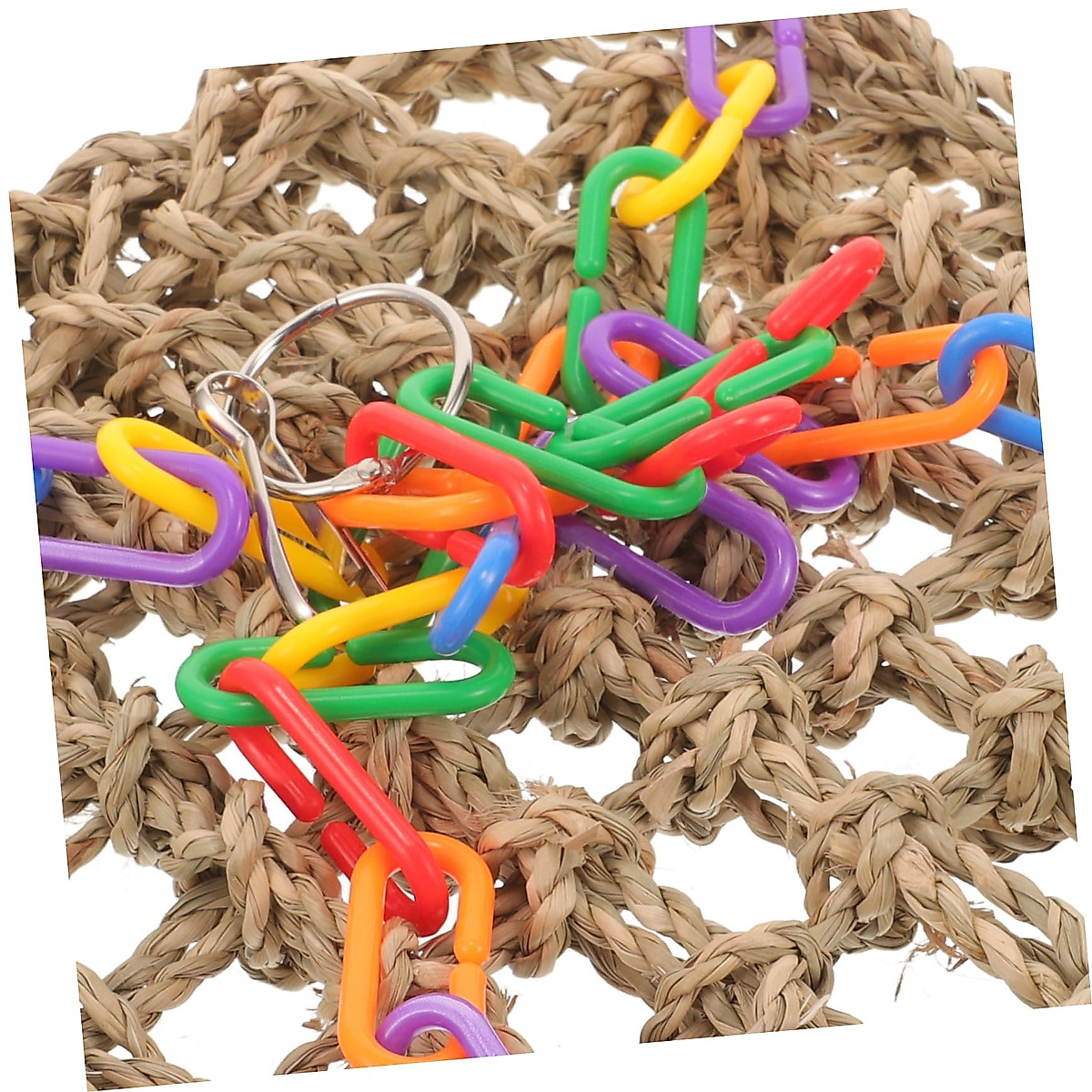 HANABASS Parrot Hammock Hammocks Parakeet Toys for Cage Bird Training Supplies Bird Swing Bird Hammock Toy Parakeets Swing Toy Parakeet Cage Hammock Parrot Perch Bird Cage Toys Zinc Alloy