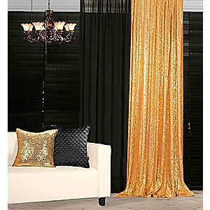 Sequin Curtains 2 Panels 2FTx8FT Gold Glitter Backdrop Gold Sequin Photo Backdrop Wedding Pics Backdrop Y1121