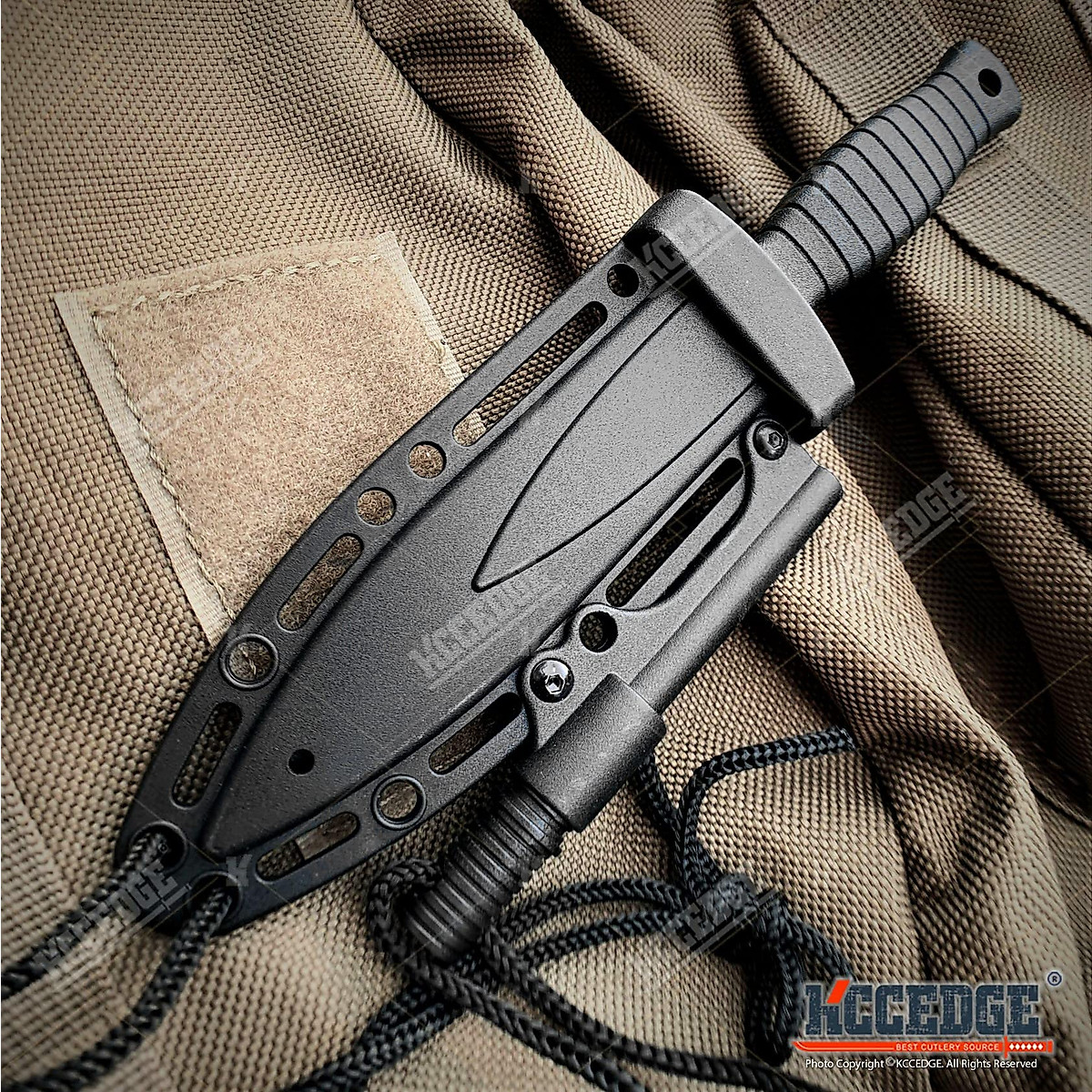 Tactical Knife Hunting Knife Survival Knife 7" Spear Point Blade w/ Fire Starter In Pressure Retention Sheath Fixed Blade Knife Camping Accessories Camping Gear Survival Kit Survival Gear And Equipment Tactical Gear Hunting Gear EDC Knife EDC Gear 81012