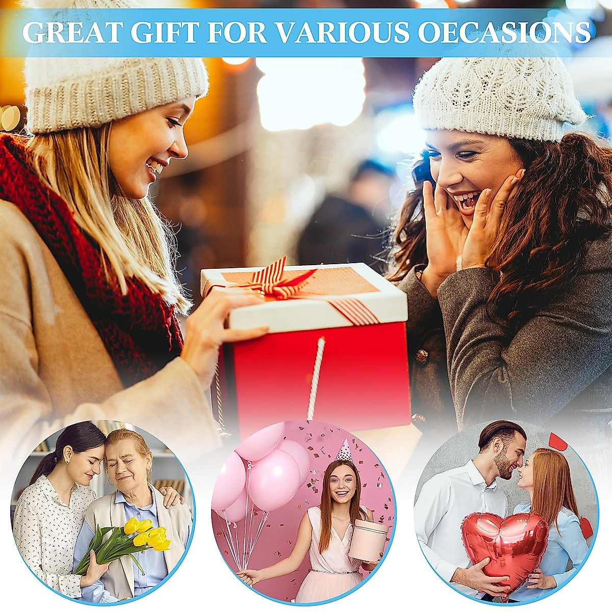 Geosar Thank You Gift for Women Men 20 oz Inspirational Tumblers with Keychains, Appreciation Tumblers, Team Motivational Encouragement Employees Gift for Coworker Friend(Multicolor, 16 Pcs)