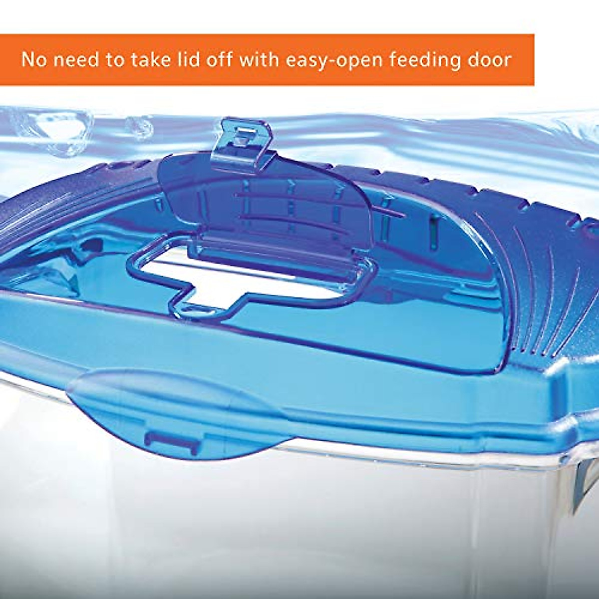 Aqueon Betta Bowl Aquarium Fish Tank Kit, Blue, Half Gallon