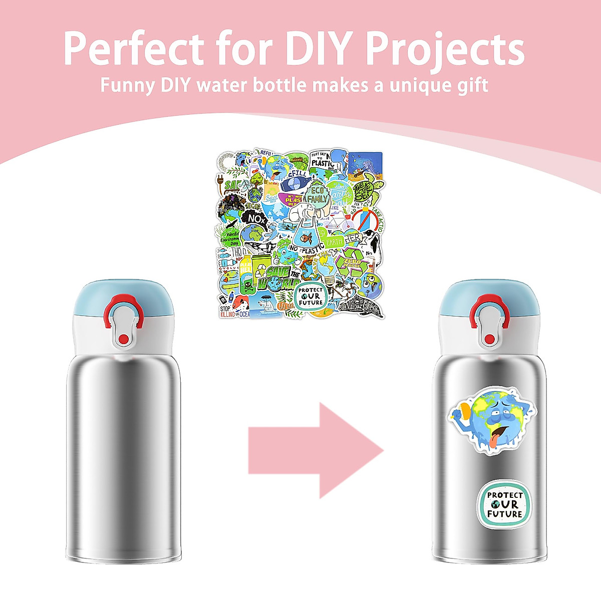 YOHKOH Insulated Kids Water Bottle with Straw, 12oz Reusable Travel Kid Thermos Water Bottle with Shoulder Strap, 18/10 Stainless Steel Double Wall Vacuum Insulated Water Bottle for School (Red)