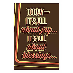 DaySpring - Birthday - It's All About Joy & Blessings - King James Version - 4 Design Assortment with Scripture - 12 Birthday Boxed Cards & Envelopes (J7444)