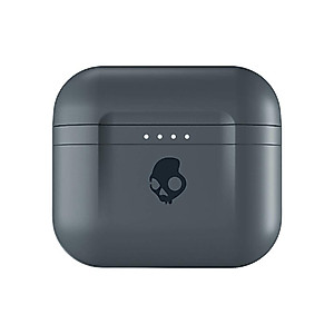 Skullcandy Indy Fuel In-Ear Wireless Earbuds, Wireless Charging, 30 Hr Battery, Microphone, Works with iPhone Android and Bluetooth Devices - Grey