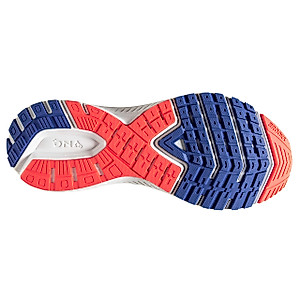 Brooks Womens Ravenna 11 Running Shoe - Cornflower/Blue/Coral - D - 7.5