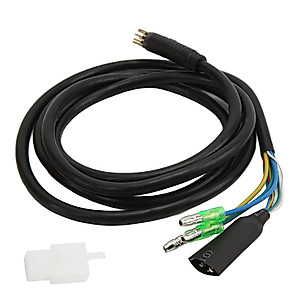 E Bike Motor Conversion & Extension Cable 130cm 9 Pin with Waterproof Connector Copper & Plastic for Electric Bike Black