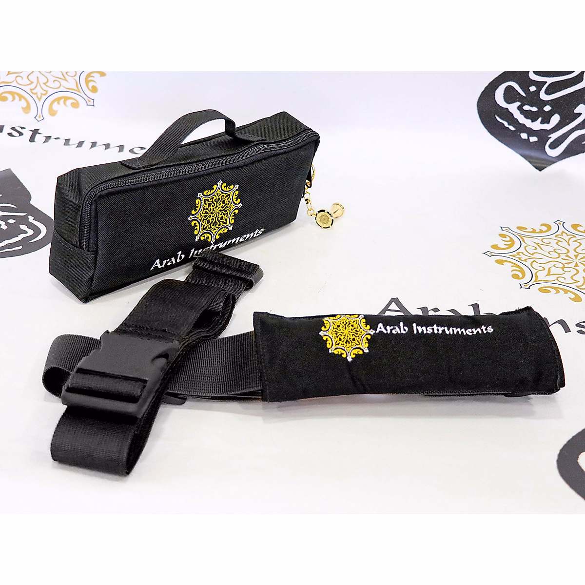 Doumbek/Darbuka Black Premium Strap + Key chain