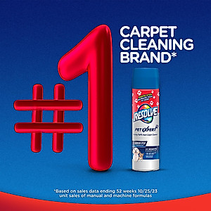 Resolve Pet High Traffic Carpet Foam, 22 oz, Cleans Freshens Softens & Removes Stains