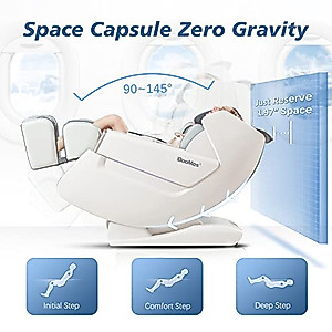iBooMas Massage Chair, Zero Gravity SL Track Massage Chairs Full Body with Auto Body Scan | Space Saving | Yoga Stretch | Negative Oxygen Ions | USB Port | Speaker-Completely Assembled(R8601)