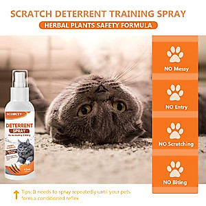 Cat Repellent Indoor, Cat Spray Deterrent, All Natural Bitter Dog Repellent Spray,Natural Effective Prevent Scratching Stay Away from Restricted Areas for Pet Behavior Training Indoor and Outdoor Use