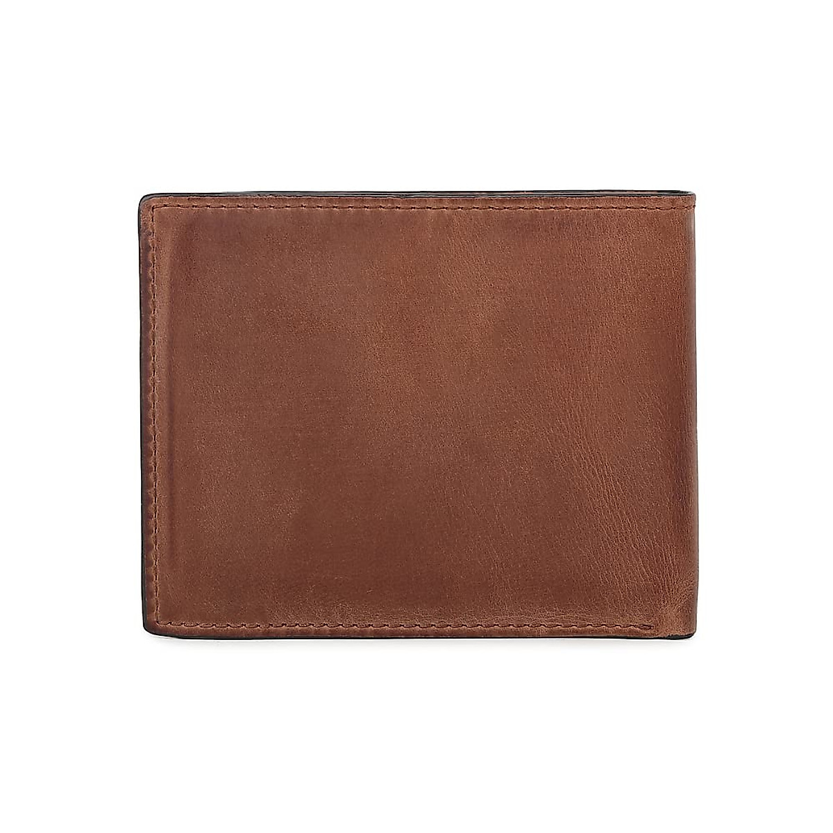 Fossil Men's Derrick Leather RFID-Blocking Bifold with Coin Pocket Wallet, Brown, (Model: ML3687200)