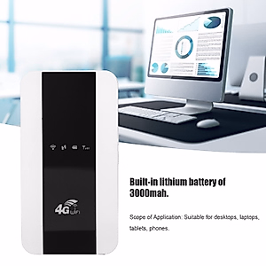 4G LTE Mobile Hotspot, Pocket Portable Router, 150 Mbps Network Router for Desktop, Laptop, Tablet, Mobile Phone(M10-e)