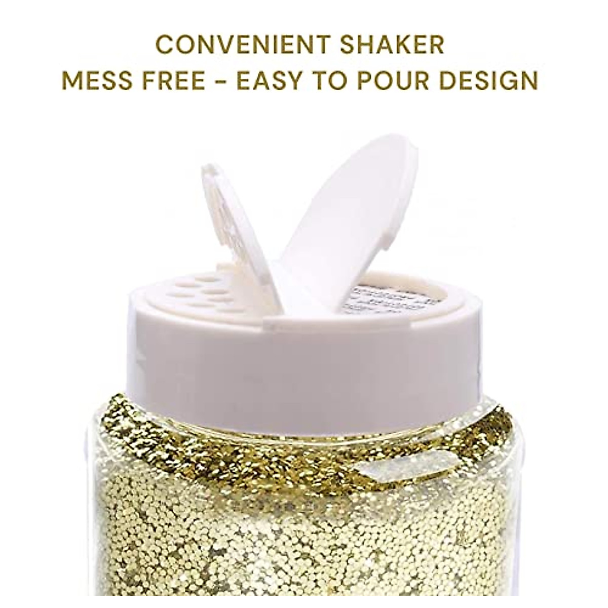 Glitter – 1 LB Gold Glitter – Glitter for Resin, Glitter for Crafts, Fine Glitter for Scrapbooking – Ultimate Bulk Craft Glitter for Tumblers