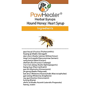 PawHealer® Hound Honey: Heart Syrup - Herbal Remedy for Dog's Cough - 5 fl oz - Suppressant - Herbal Remedy - Gagging & Wheezing Due to Heart…