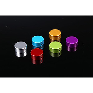 SOLUTEK Footswitch Topper Guitar Pedal Button Caps with 3 Set Screws and Protective Fitting Increasing Accuracy,Comfort for Common Switches diameter of 3/8"| SOLUTEK BUTTONS V1 12Pcs Mix-colors