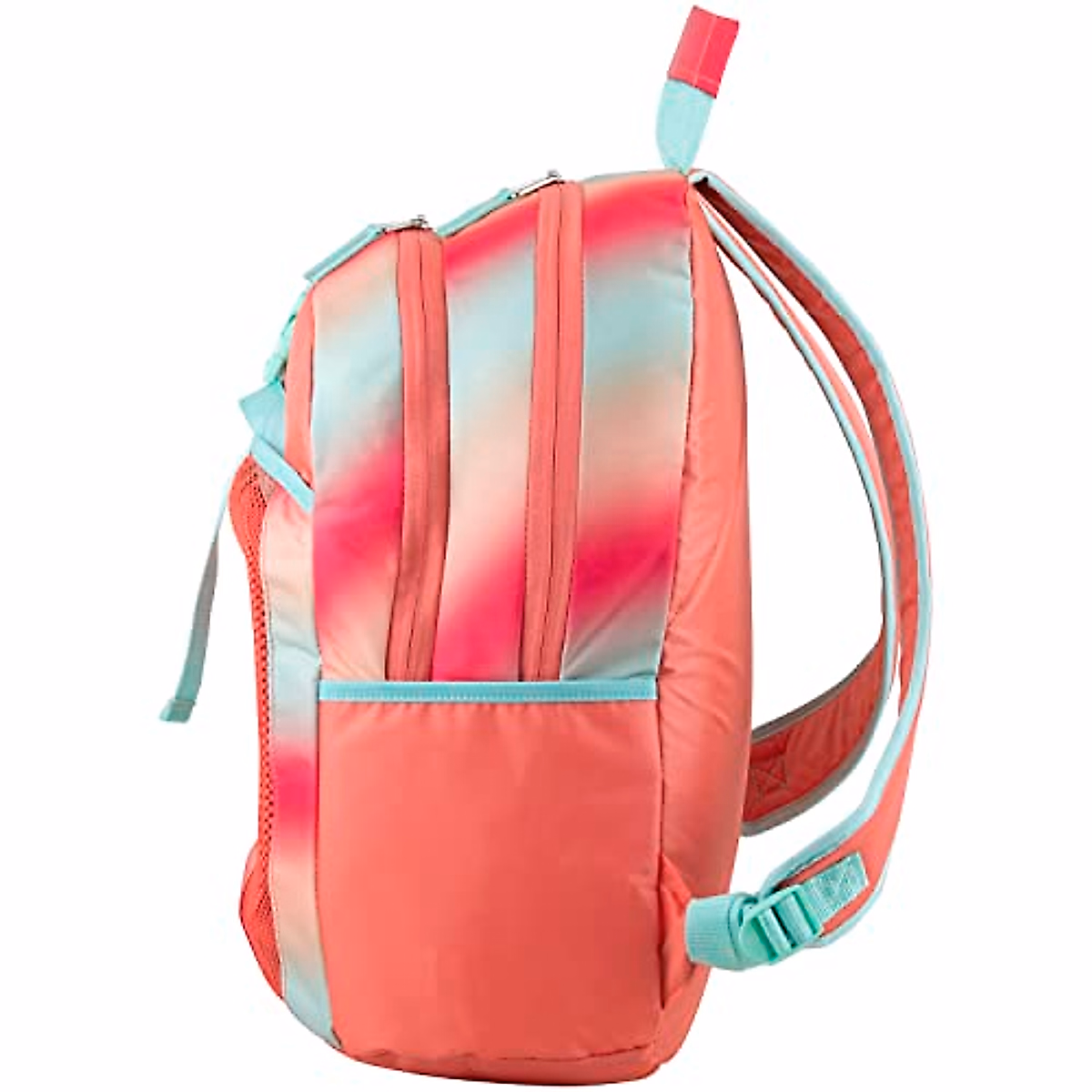 FUEL Lunch Backpack Set Teens Student Water Resistant Bookbag Bag Soft Reusable Insulated Cooler Lunch Box Thermal Travel Office Lunch Bag, Pink Ombre