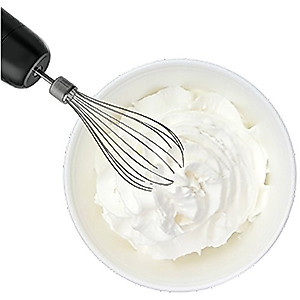 Moss & Stone Hand Blender With Egg Whisk, Powerful 300-Watt Stick Blender, Hand Mixer Set Stainless Steel Shaft & Blades, Black Handheld Blender With Ergonomic Handle (Without Chopper)