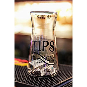 Tip Jar for Bartender Money, Musician Tip Jar for Money, Tip Jar for Restaurants, Money Tip Cup for Coffee Shop, Tip Jar for Money Funny