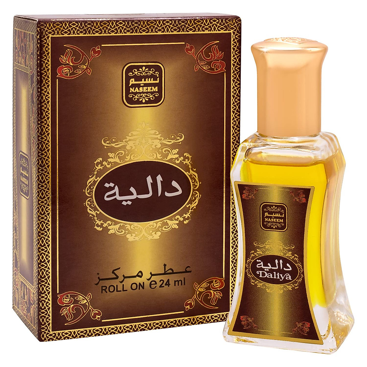 Naseem Daliya Perfume Oil Rollerball Alcohol Free with composition of Spicy Citrus Musk Amber Long Lasting Arabian Fragrance Oil for Women 0.81 Fl Oz