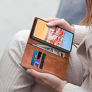 DJBull 2-in-1 Detachable for Samsung Galaxy A14 5G Wallet case with Credit Card Holder【RFID Blocking】,Flip Folio Book PU Leather Protective Cover Women Men for Samsung A14 Phone case Light Coffee