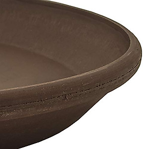 PSW AP30C Saucer Drip, Durable Water Tray for Indoor and Outdoor Flower Plant Pots and Planters, 12-Inch, Chocolate
