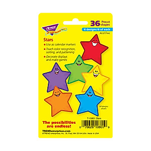 Trend Mini Stars Accents Variety Pack Shape, Multicolor 36 per