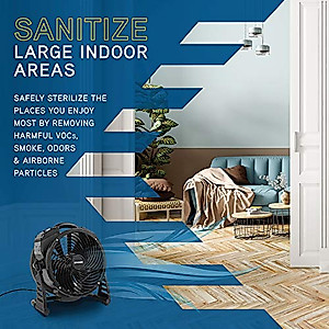 XPOWER M-27 Air Neutralizing Fan, Axial Air Mover w/Ozone Generator, O3 Machine, Commercial, High Capacity, Large Areas, Sanitization, Odor Removal