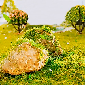 Cayway 7 Pack Miniature Basing Kit Scenery Basing Material Kit Include Stone, Decorative Sand, Grass, Snow for Projects Model Train Railways Architecture Landscape, Mini Garden