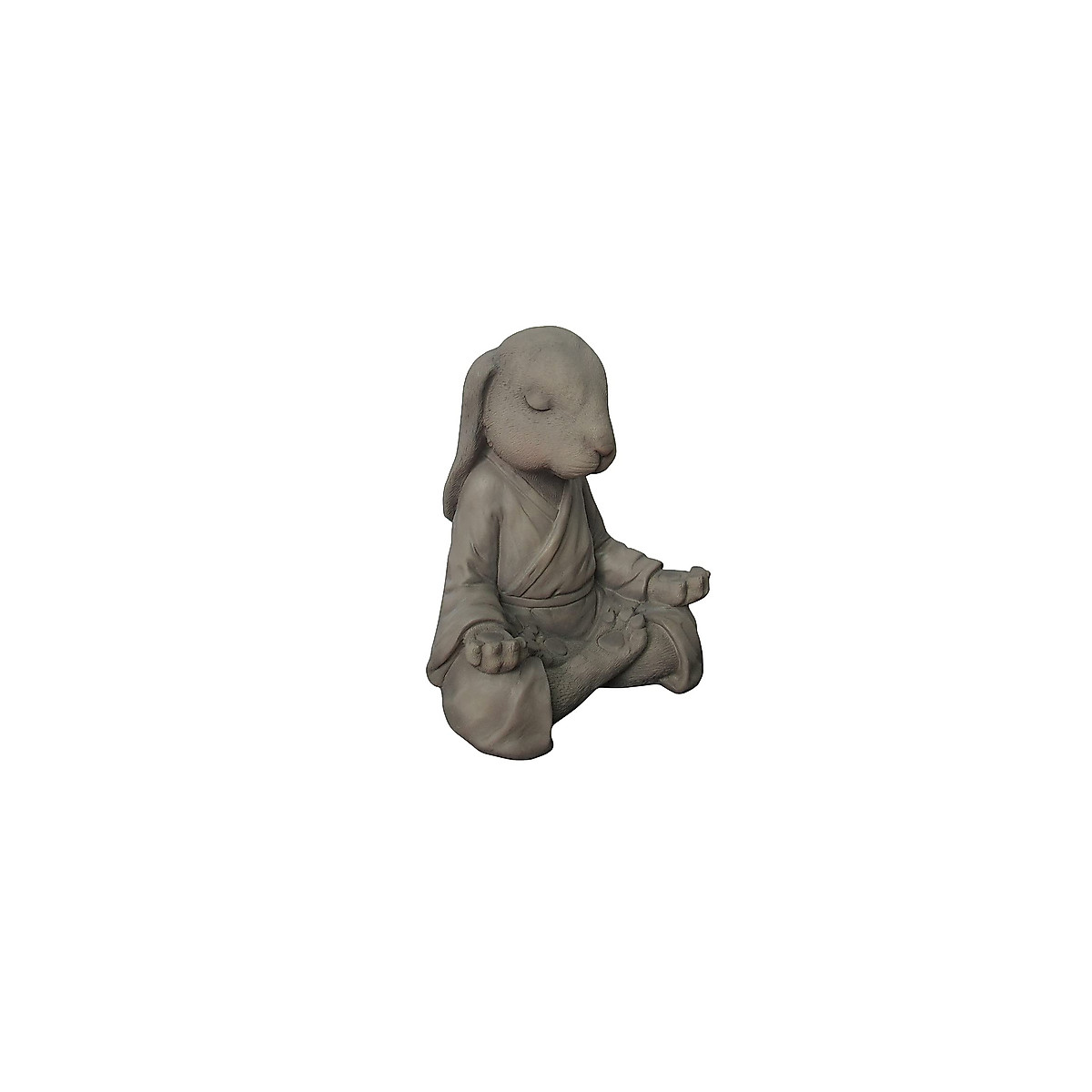 World of Wonders Zen Animals Meditation Outdoor Garden Statues | Asian Patio Decor and Front Yard Statues | Garden Welcome Statue Zen Items for Office - Rabbit