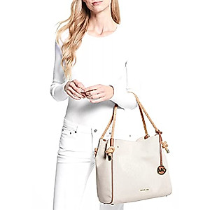 Michael Kors Isla Large Grab Bag Natural One Size